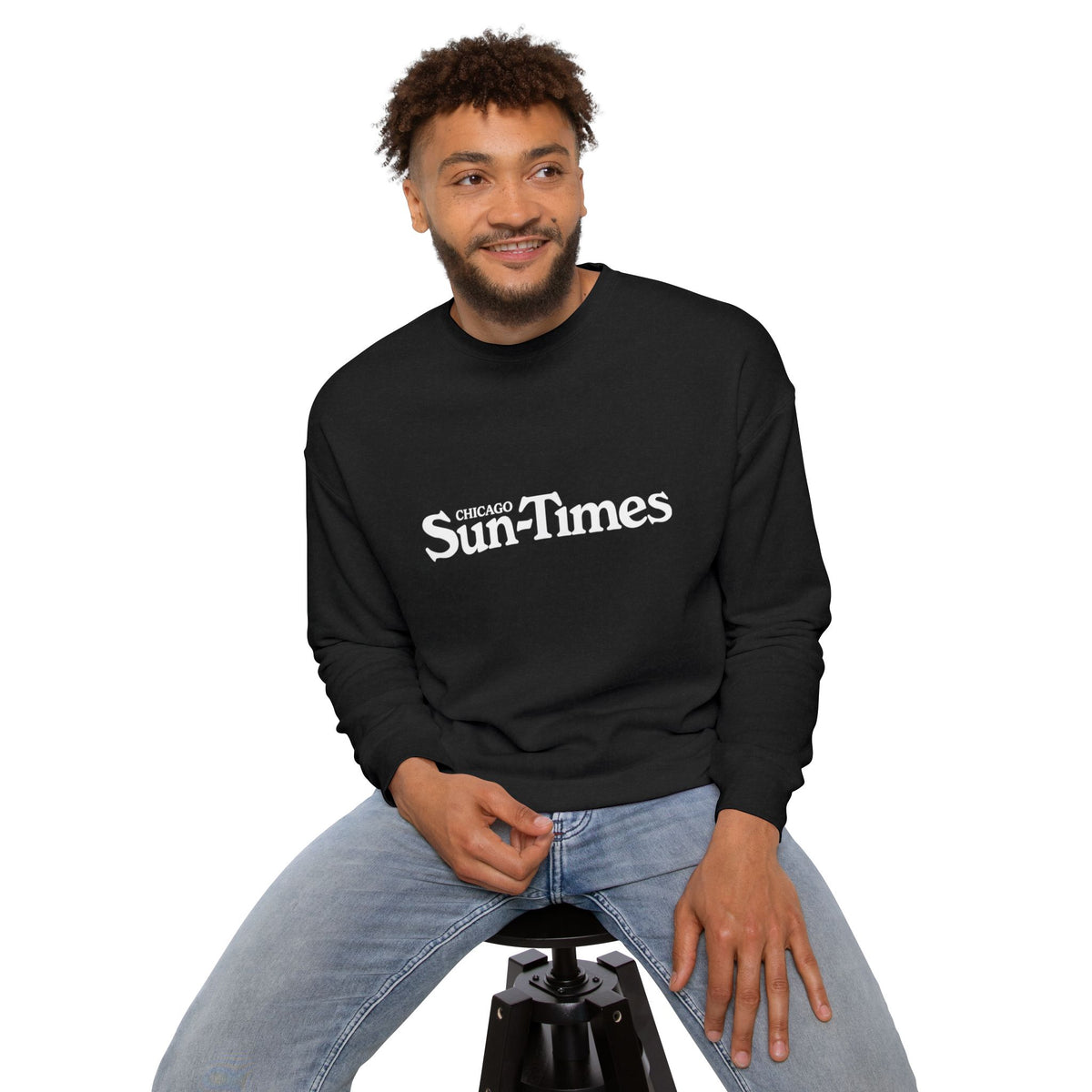 1970's Sun-Times Logo Drop-Shoulder Sweatshirt – Chicago Sun-Times